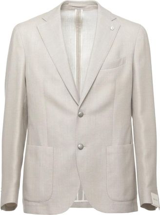 Lubiam Homme, Vestes, Beige, Taille: XL Veste en coton