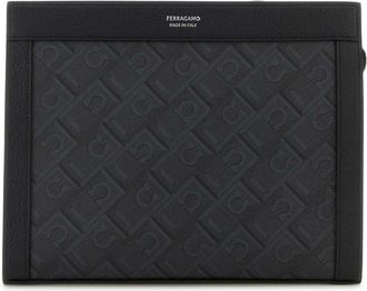 Ferragamo Homme, Accessoires, Noir, Taille: ONE Size Pouch