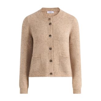 Gran Sasso Cardigan Coreana - Femme - Pulls - Beige - Taille: 40 FR