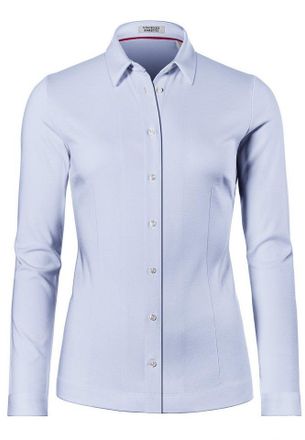 Vincenzo Boretti Klassische Bluse leicht tailliert Jersey