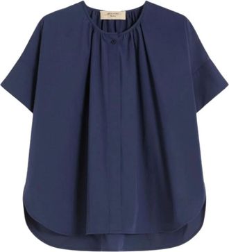 Max Mara Femme, Blouses et Chemises, Bleu, Taille: 38 FR Blouse