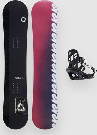 K2 Vandal + YOU+H black M 2026 Kids Snowboard-Set design