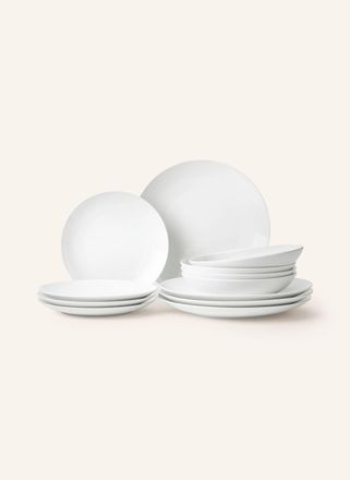 Westwing Collection 12-Tlg. Geschirr-Set Delight Modern weiss