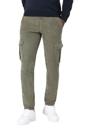 Timezone Herren Cargo Hose REGULAR NIKLASTZ - Regular Fit - Grau Blau Grün, Größe:36W / 32L, Farbe:Olive 4007