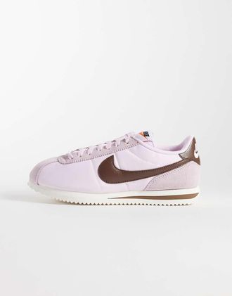 Nike Cortez baskets roses et marron