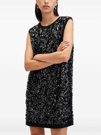 AllSaints robe sans manches à sequins - Noir