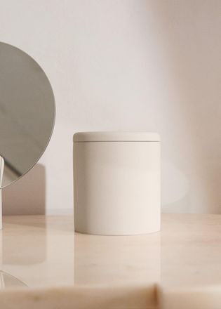 Mango Gobelet salle de bains r&eacute;sine &eacute;cru - Home - L - MANGO HOME