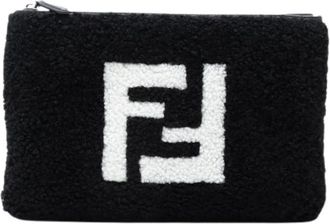 Fendi Pre-owned Sac en mouton retourn&eacute; - Femme - Pre-owned - Noir - Taille: ONE Size
