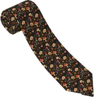 Generic Joli Imprimé Champignons Et Escargots Cravate Doux Cravate Homme Élégante Cravates Hommes Pour Événements Soirée Femmes