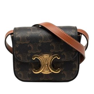 Celine Sac bandouli&egrave;re Mini Claude Pre-owned - Femme - Pre-owned - Brun - Taille: ONE Size