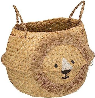 Atmosphera Atmosphera - Panier Lion en Roseau D35cm