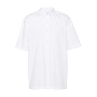 Dries Van Noten Homme, Chemises, Blanc, Taille: L Short Sleeve Chemises