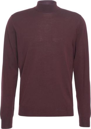 Gender Homme, Pulls, Rouge, Taille: XL Pull rouge à col roulé