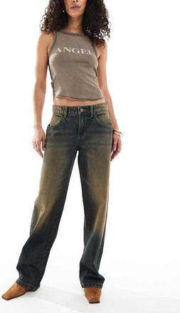 Cotton On Straight Jeans in Honigblau mit niedrigem Bund