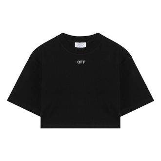 Off-white T-shirts et Polos Noirs Manches Courtes - Femme - Tops - Noir - Taille: 40 FR