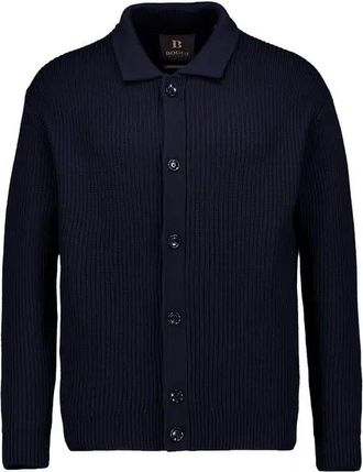 Boggi Milano Herren Cardigan blau unifarben