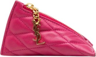 Saint Laurent Pre-owned Pochette Monnaie - Femme - Pre-owned - Rose - Taille: ONE Size