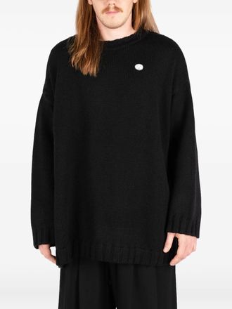 Société Anonyme pull à patch logo - Noir