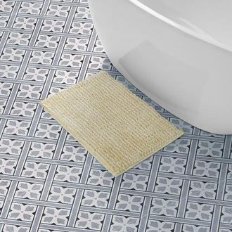 Laura Ashley Butter-Badematte, Chenille, 43,2 x 61 cm, Gelb