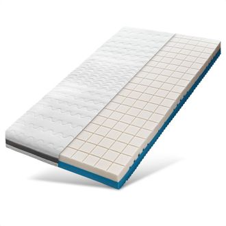Sleepneo Matelas 160x200 H2 H3, 7 zones, Confortable et ind&eacute;formable, &Eacute;paisseur 18 cm en mousse froide 160 x 200 matelas avec double housse en tissu doux
