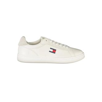Tommy Hilfiger Wei&szlig;e Leder Herren Sneaker - - Shoes - Herren - Wei&szlig; - 44 EU