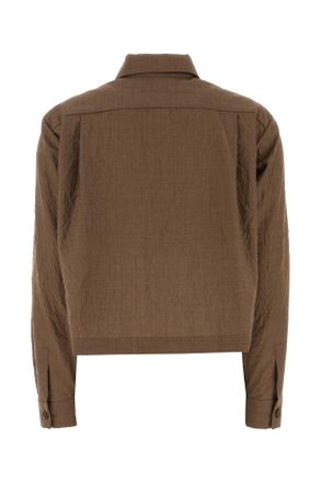 Max Mara Womens Biscuit Wool Ricordo Shirt Nocciola Exterior: Virgin Camicie