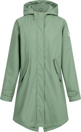 Derbe Friese Traveby Plain Damen Regenmantel, Größe_Bekleidung_NR:36, Farbe:hedge green