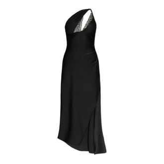 Coperni Asymmetrisches Midikleid mit Spitze - - Dresses - Damen - Schwarzk - S