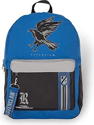 Bioworld Harry Potter Ravenclaw Mixblock Sac &agrave; dos avec tirette pour sangle A4 avec pochette int&eacute;rieure rembourr&eacute;e pour ordinateur portable/tablette