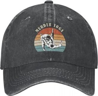 Generic Casquettes de Baseball Homme et Femme Hat Murder Yoga Jiu Jitsu Style d&eacute;lav&eacute; Vieilli Vintage pour activit&eacute;s Plein air Ajustables Cadeaux Le Sport Les 