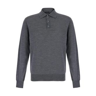 Emporio Armani Polo-Kragen - - Tops - Herren - Grau - L