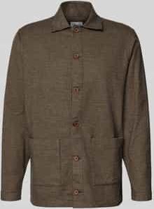 Roy Robson Regular Fit Hemdjacke mit Kentkragen