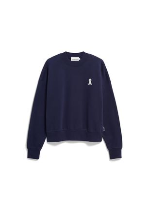 Armedangels Damen Sweatshirt aus Bio-Baumwolle Iconic &Aring; ALIZAA Oversized Fit Tinted Navy