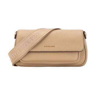 Michael Kors Umh&auml;ngetasche aus Leder - - Bags - Damen - Beige - ONE SIZE