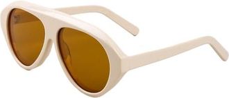 Generic Lunettes De Soleil &Agrave; Grande Monture For Hommes Et Femmes, &Agrave; La, D&eacute;coration De F&ecirc;te, Shopping Photo, Lunettes De Soleil De Vacances(Beige)