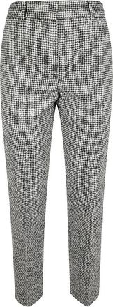 Ermanno Scervino Femme, Pantalons, Multicolore, Taille: 34 FR Pantalon en m&eacute;lange de laine pied-de-poule