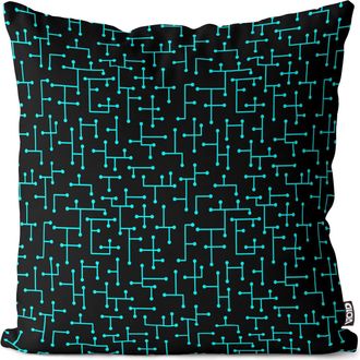Void Watches Cybertech Computer Muster Kissenbezug Kissenhülle Sofakissen Kissen Deko Outdoor-Kissen Dekokissen, Kissen Größe:40 x 40 cm