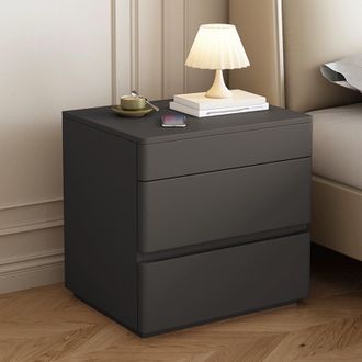 Generic Farmhouse-Nachttische, Nachttisch Mit Verstecktem Fach Und 2 Schubladen, Konkaver Griff for Zertifikate, Bankkarten Und Andere Wertsachen