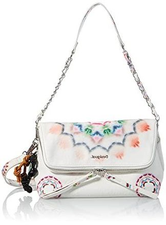 Desigual PU Across Body Bag, Handbag Femme, Blanc, Taille Unique
