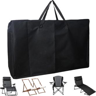 Generic Campingstuhl Tragetasche - Wasserabweisende Klappstuhl Hülle Mit Reißverschluss | Robuste Tasche Für Picknick Angelzubehör Zeltplane Gymnastikmatte Re