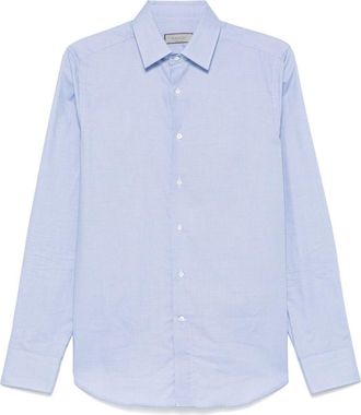 Canali Hemd mit Mikro-Karo - Blau
