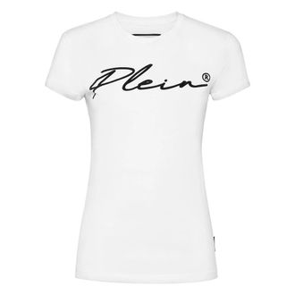 Philipp Plein T-shirt Pure mit Kristallen - - Tops - Damen - Wei&szlig; - L
