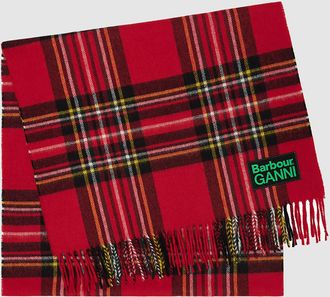 Barbour Echarpe Ganni Royal Stewart Tartan, Collaboration Barbour X Ganni