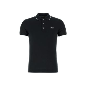 Ermenegildo Zegna Klassisches Polo Shirt f&uuml;r M&auml;nner - - Tops - Herren - Schwarzk - S