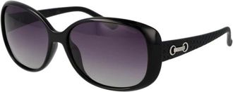 Polaroid Femme, Accessoires, Noir, Taille: ONE Size Lunettes de soleil rectangulaires &eacute;l&eacute;gantes en plastique