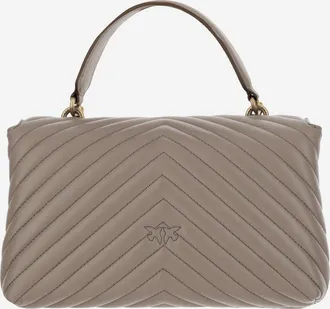 Pinko Love Lady Puff Shoulder Bag - Taupe