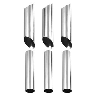 DOITOOL 6 St&uuml;ck Cannoli R&ouml;hrchen aus Edelstahl 12,7cm Gro&szlig;e R&ouml;hrenf&ouml;rmige Croissant Backformen f&uuml;r Geb&auml;ck und Brioche Vielseitige Sahneh&ouml;rnchen Werkzeuge f&uuml;r 