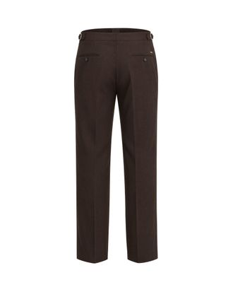 HUGO BOSS Tapered Cotton Trousers - Brown