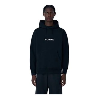 Comme Des Gar&ccedil;ons Hoodie mit gesticktem Logo - - Sweatshirts & Hoodies - Herren - Schwarzk - L