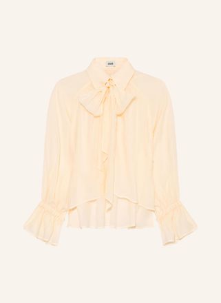 Drykorn Drykorn Hemdbluse Vaelie Mit Abnehmbarer Schluppe Und R&uuml;schen weiss